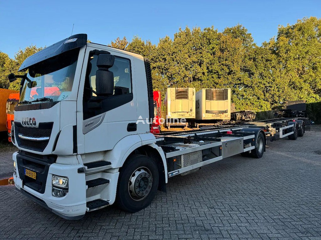 IVECO Stralis 360 4X2 EURO 6 BDF + GS MEPPEL HANGER ONLY 224.685 KM vozilo za prevoz kontejnera