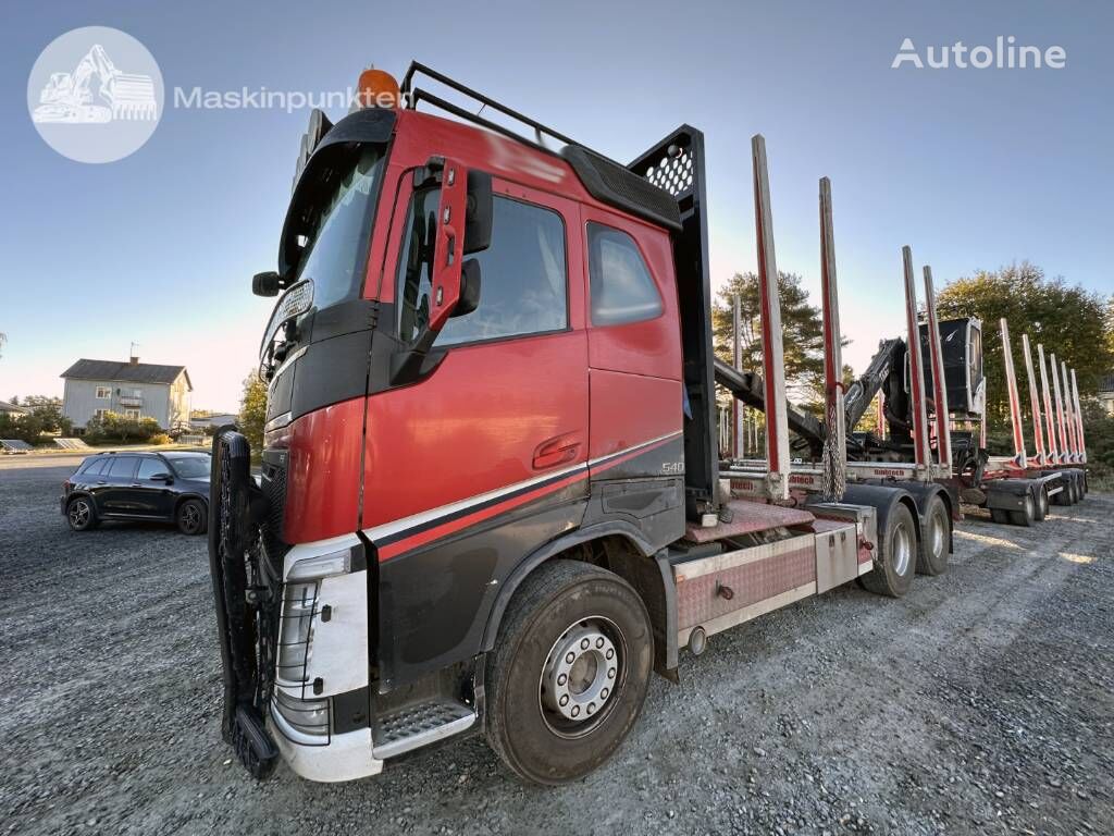 Volvo FH 540 + OP höglunds 5 axlat släp kamion za prevoz drva