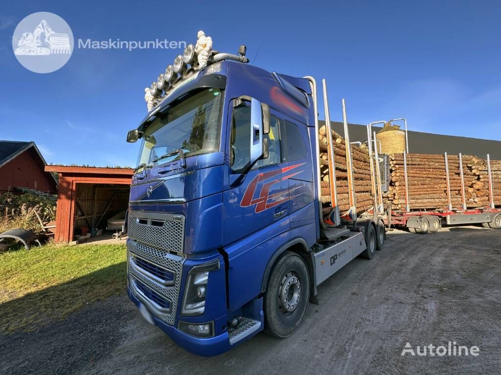 Volvo FH 16 750 + OP höglunds 5 axlat släp kamion za prevoz drva