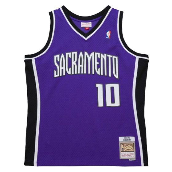 NBA SACRAMENTO KINGS MIKE BIBBY 2002/03 SWINGMAN JERSEY 'PURPLE'