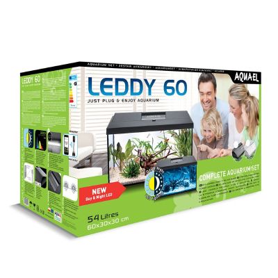 Aquael Akvarijum Set Leddy Plus 60 D&N 2.0 Beli 54L / 60x30x30cm