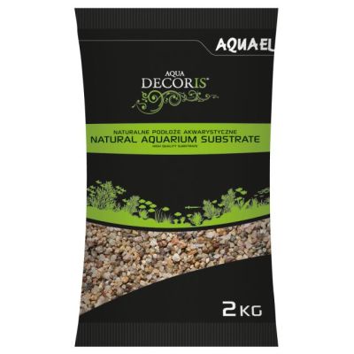 Aquael Aqua Decoris Raznobojni Šljunak za Akvarijum Natural 1,4-2mm / 2kg