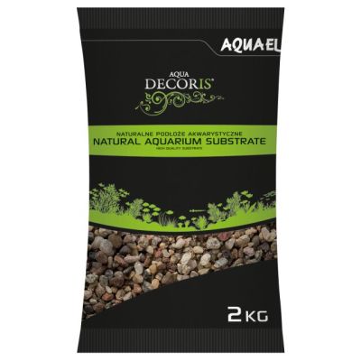 Aquael Aqua Decoris Raznobojni Šljunak za Akvarijum Natural 3-5mm / 2kg