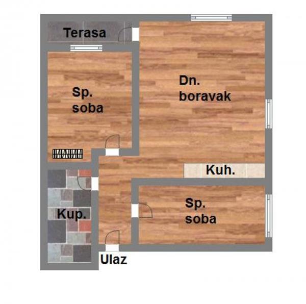 Dvoiposoban stan na prodaju, 41m2, 73.300€