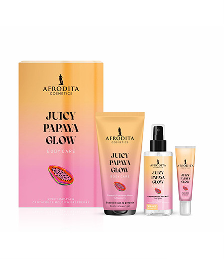 JUICY PAPAYA GLOW Papaya & Cantaloupe Melon & Raspberry