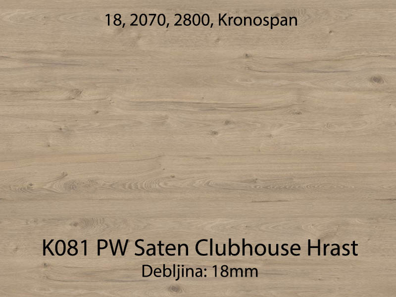 Onlinenamestaj K081 PW Saten Clubhouse Hrast