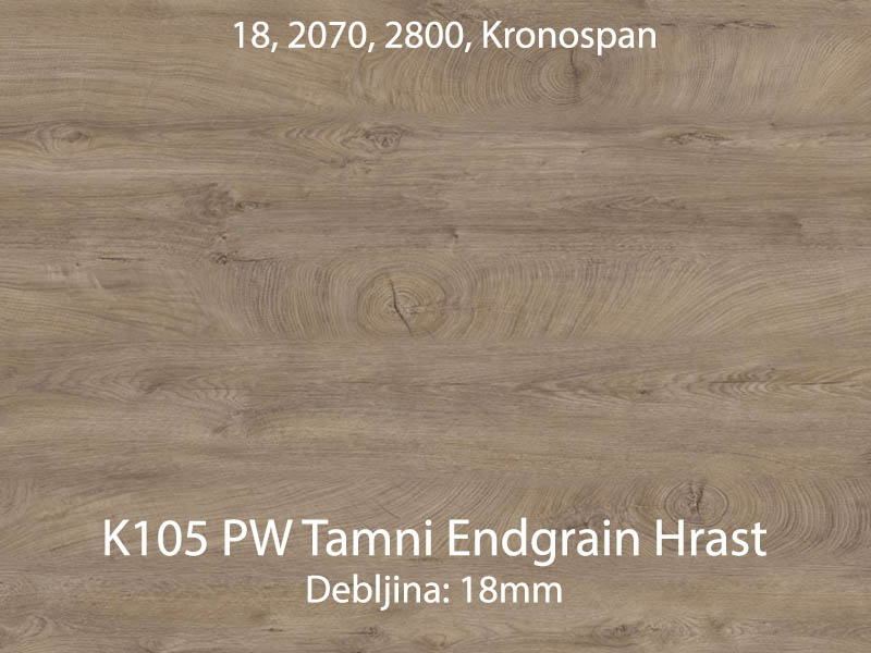 Onlinenamestaj K105 PW Tamni Endgrain Hrast