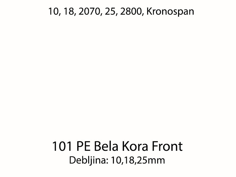 Onlinenamestaj 101 PE Bela Kora Front