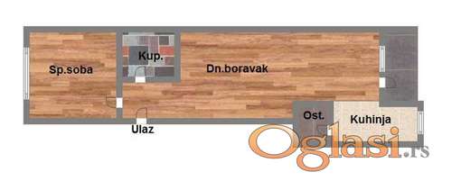 Dvosoban stan sa PDV-om u Petrovaradinu