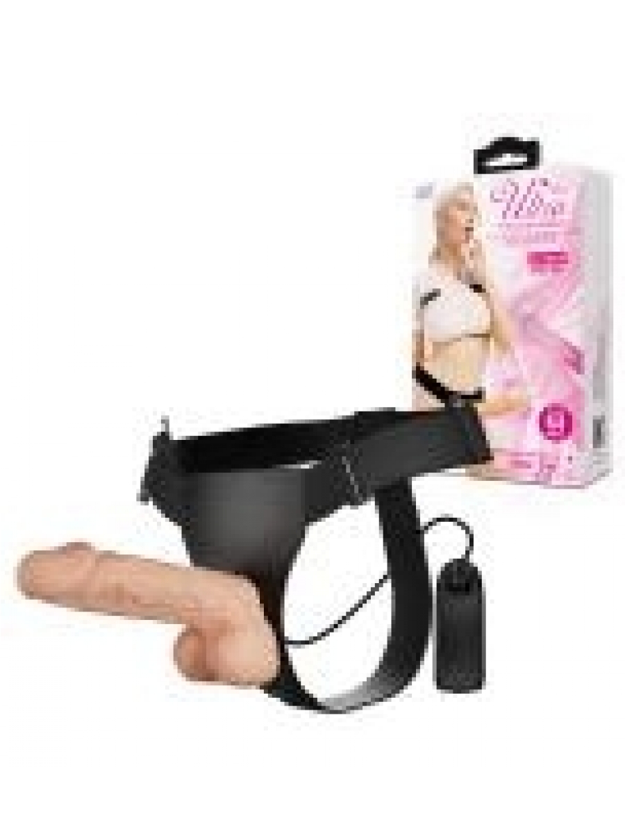 Ultra passionate strap on real dildo vibrator