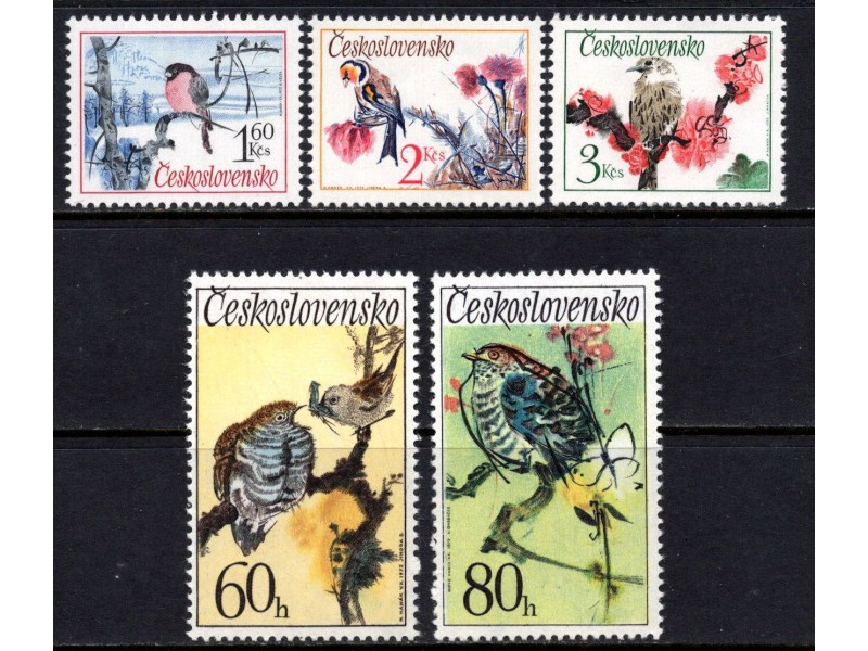 Čehoslovačka 1972. Ptice, Fauna