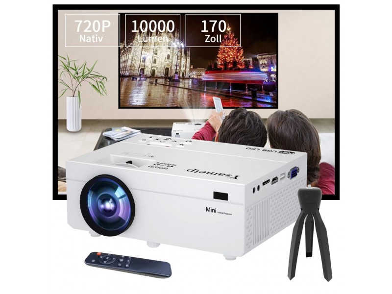 Ysametp LED Projector, 1920x1080 Resolution, M8-G