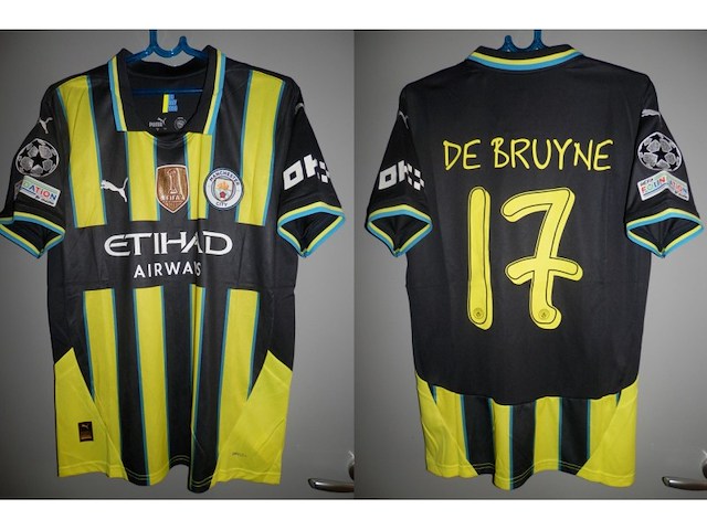 Manchester City dres 2024-25 De Bruyne 17 (Gostujući)