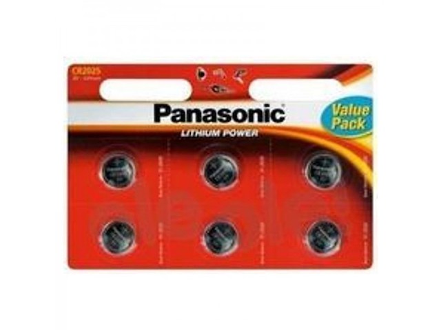 Panasonic baterije Litijum CR-2025 L/6bp