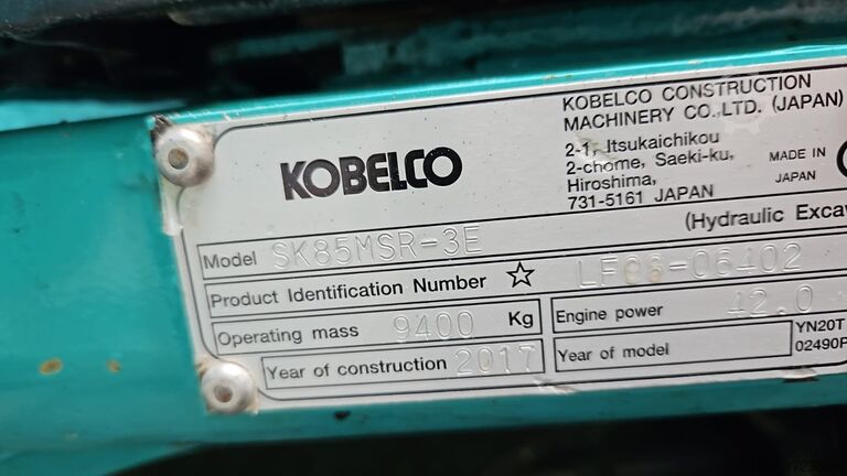 Bager za puzanje
Kobelco Sk 85