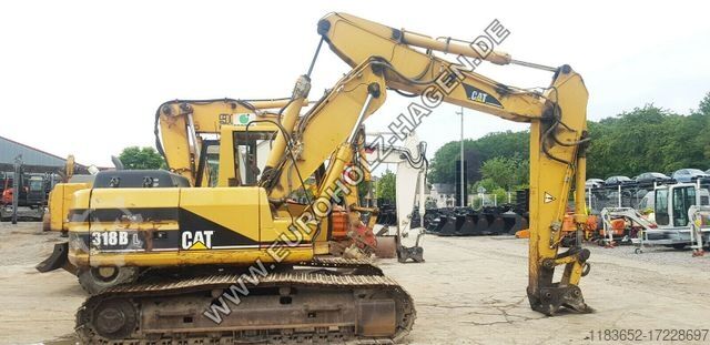 Bageri za puzanje
CATERPILLAR 318 BL mit SW CW30 mechanisch Verstellausleger