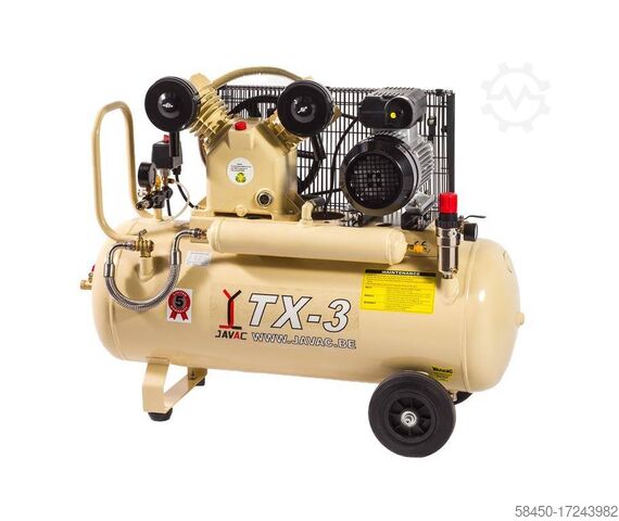 Kompresor
Javac - 4 PK - 10 bar - 500 l/m - 230V - TX-3 Compressor