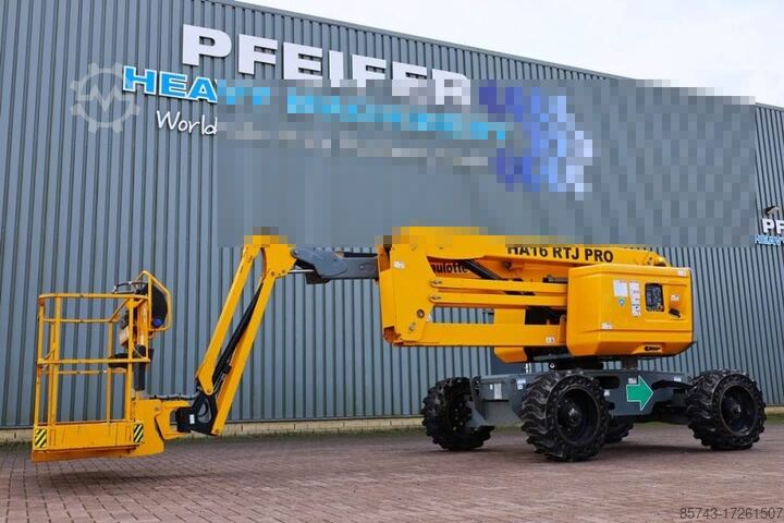 Artikulisan teleskopski bum lift
Haulotte HA16RTJ PRO Diesel, 4x4x4 Drive, 16 m Working Heig