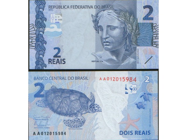 Brasil 2 Reais 2010. UNC.