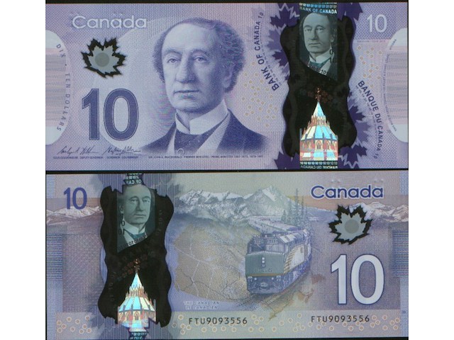 Canada 10 Dollars 2013. UNC Polymer.