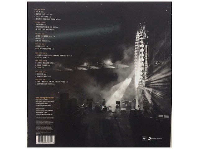 David Gilmour-Live at Pompeii(4LP box,24 page booklet)