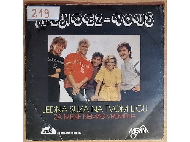 SP RENDEZ-VOUS - Jedna suza na tvom licu (1984) VG+