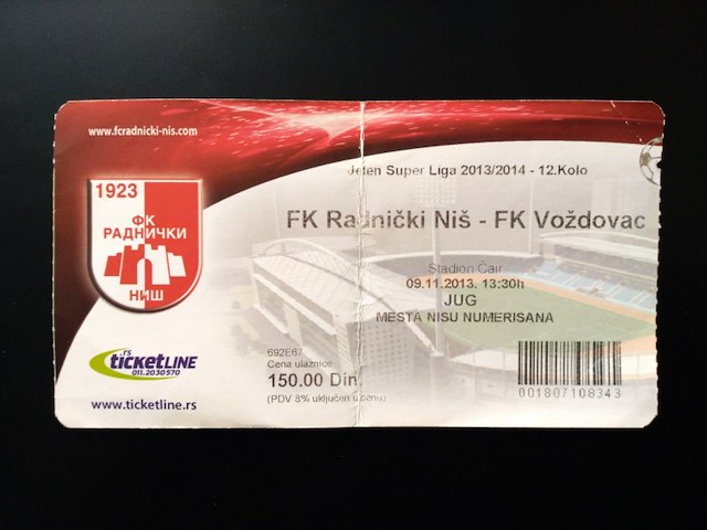 FUDBAL: RADNICKI (Nis) - VOZDOVAC 09.11.2013