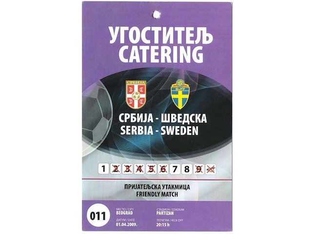 FUDBAL: SRBIJA - SVEDSKA 01.04.2009 - AKREDITACIJA