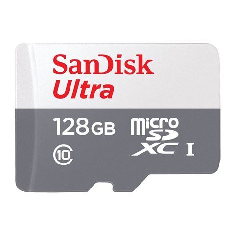 Memorijska kartica SanDisk Ultra, microSDXC, 128GB, R100/W10 MB/s, U1 (SDSQUNR-128G-GN3MN)ID: EK000536440