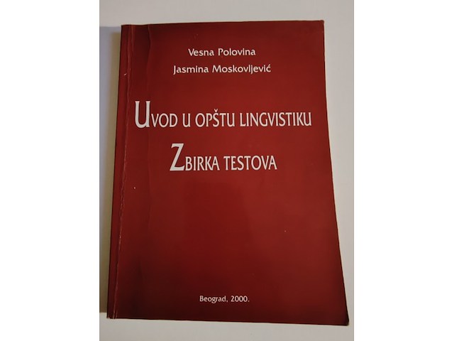 Uvod u opštu lingvistiku - zbirka testova