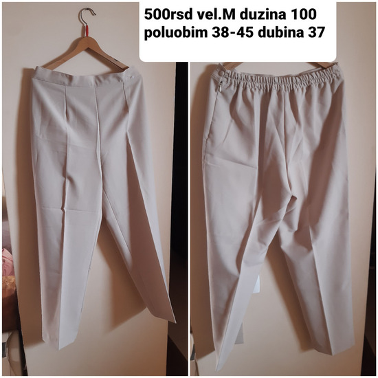 Krem bele pantalone 350din