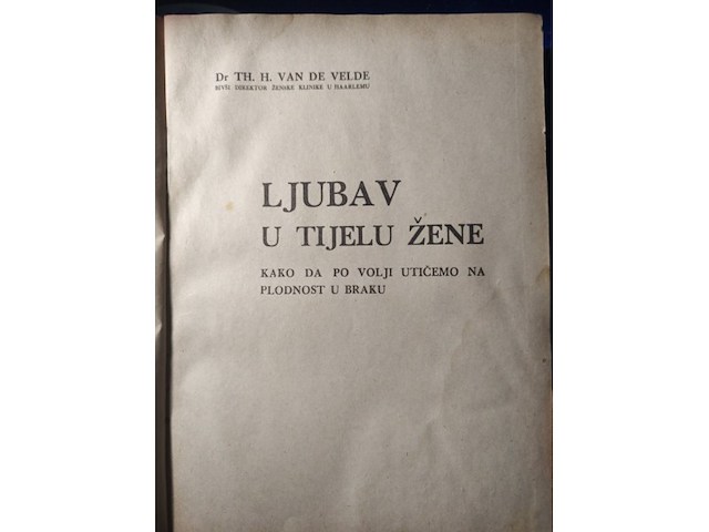 Dr. Van De Velde ➡️ Ljubav u tijelu žene