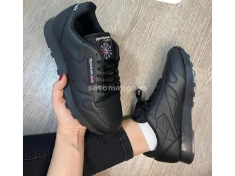 Reebok classic patike crne ekokoža