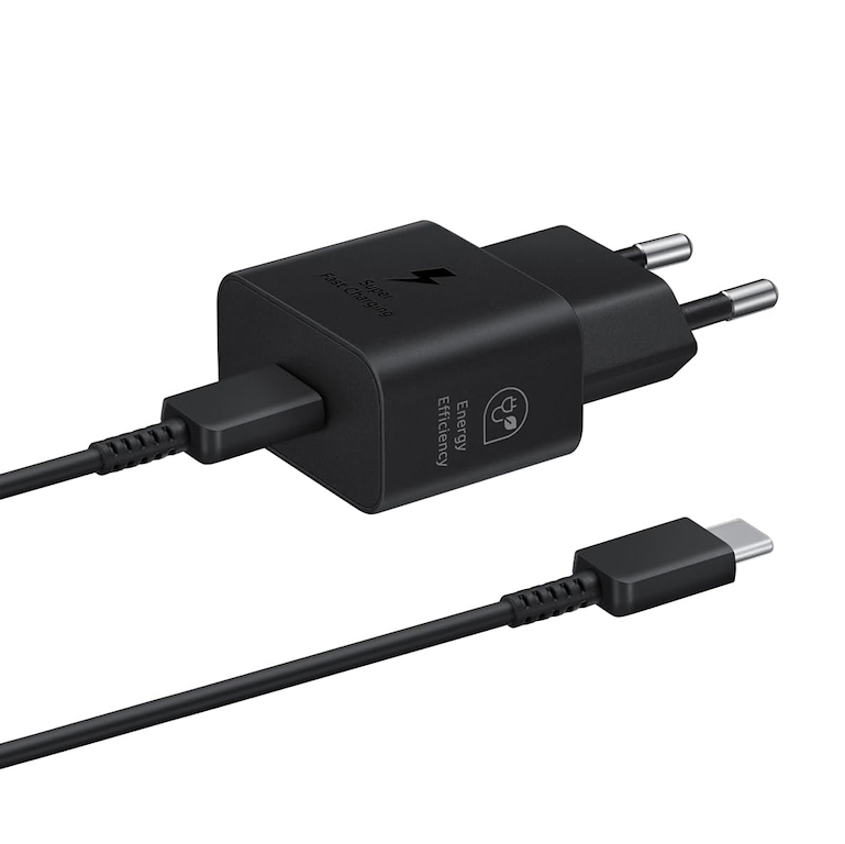 Samsung kucni punjac (USB Type-C) 3A 25W sa kablom crni (EP-T2510-NBE)