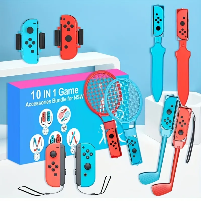 Nintendo Switch 10-u-1 Sportski Set Pribor – Uronite u svet sportskih avantura sa kompletnim paketom dodataka!