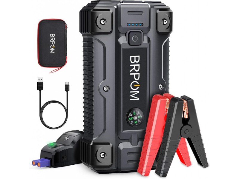 BRPOM Jump Starter za auto,Booster za auto 3000 A