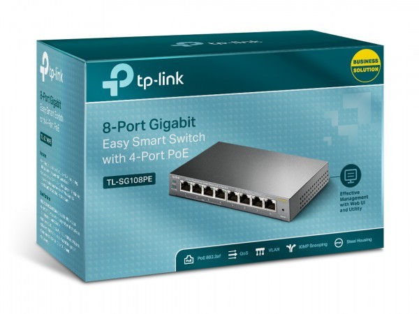 Switch TP Link TL-SG108PE 8-port Gigabit POE