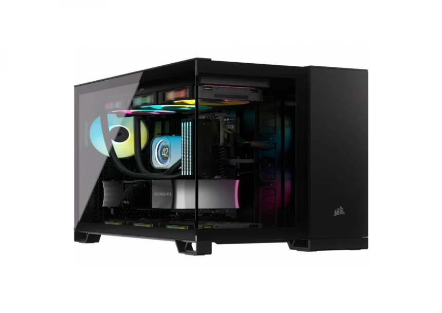 Kućište CORSAIR 2500D AIRFLOW Mid-Tower/ATX/kaljeno staklo/bez napajanja/crna