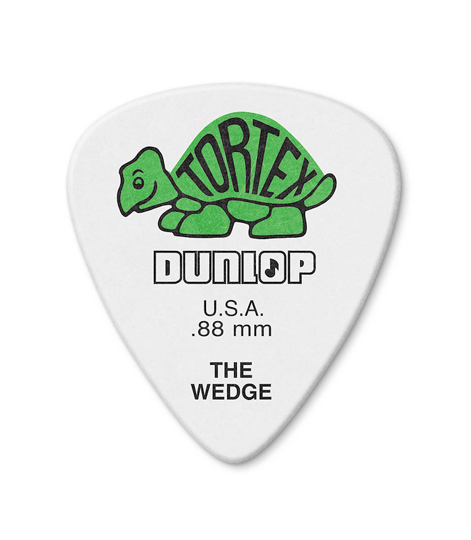 DUNLOP PICK 424R.88 TORTEX WEDGE 0.88 (WH)