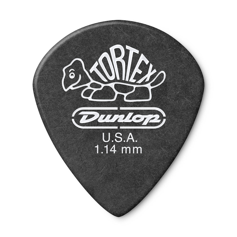 DUNLOP PICK 482R1.14 TORTEX PITCH BLACK JAZZ 3 1.14 (BK)