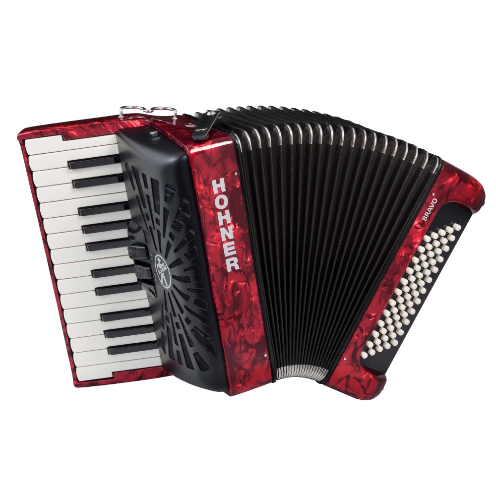 Hohner Bravo II Red 60 harmonika