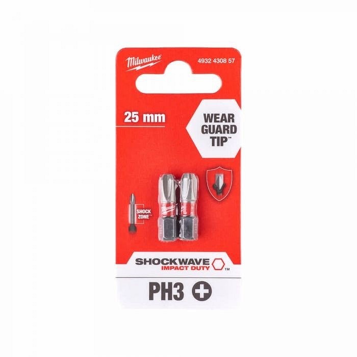 BIT PH 3X25 2/1 MILWAUKEE 4932430857 /36630