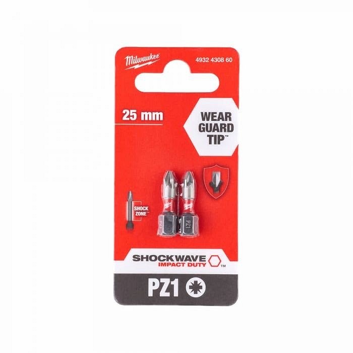 BIT PZ 1X25 2/1 MILWAUKEE 4932430860 /36633