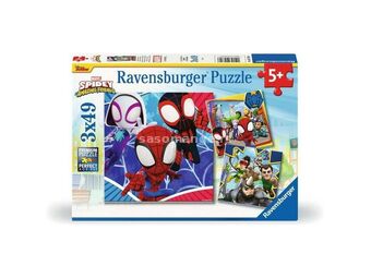 Ravensburger puzzle - Spidey i njegovi prijatelji - 3x49 delova