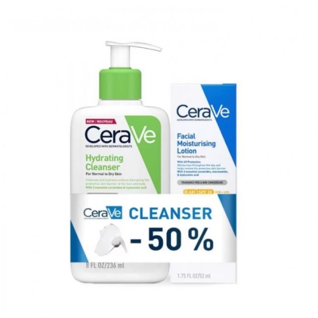 CERAVE HIDRANTNA NEGA ZA LICE SPF30 ZA NORMALNU DO SUVU KOŽU 52ML + HIDRANTNA EMULZIJA ZA ČIŠĆENJE ZA NORMALNU DO SUVU KOŽU 236ML PROMO PAKET (50% NIŽA CENA NA ČISTAČ)
Opis
INFORMACIJE
NALOG
S...