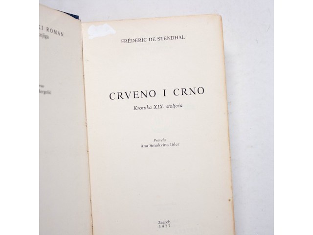 Crveno i crno, Frederic de Stendhal