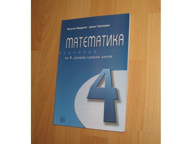 MATEMATIKA 4 ZAVOD KB 24177 NOVO