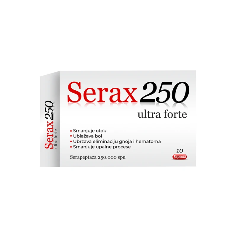 SERAX ultra forte 250 000 IJ 10 kapsula Plus Naturallab