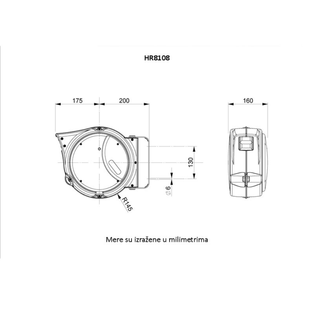 Chicago – Pneumatic Motalica doboš sa industrijskim crevom HR8108 1/4″ 8mm 10m – CP8940171991