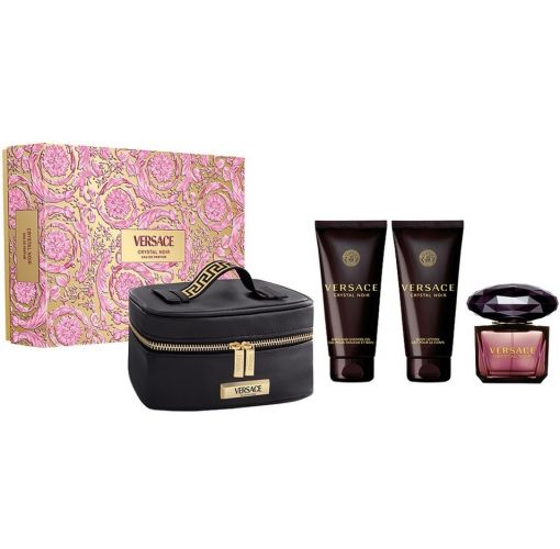 Versace Set Crystal Noir W edp 90ml + 100ml BL + 100ml SG + pouch